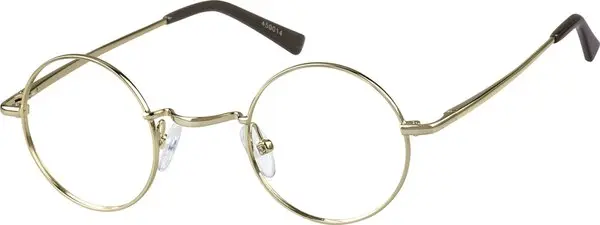 Zenni Round Eyeglasses Stainless Steel Full Rim - Gold