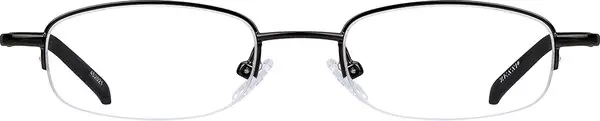 Zenni Retro Oval Half-rim Eyeglasses
