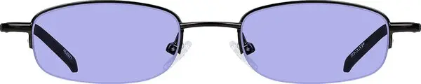 Zenni Retro Oval Half-rim Eyeglasses