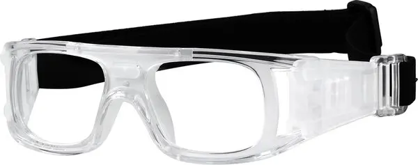 Zenni Rectangle Full Rim Goggles - Clear