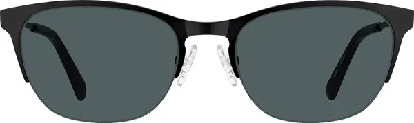 Zenni Browline Half-rim Stainless Steel Eyeglasses