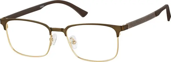 Zenni Browline Full Rim Eyeglasses - Brown