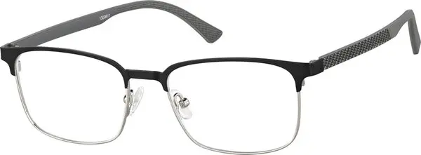 Zenni Browline Full Rim Eyeglasses - Dark Gray