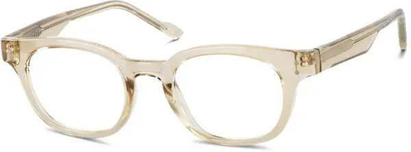 Zenni Classic Oval Full Rim Eyeglasses - Honey