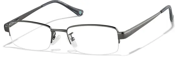 Zenni Rectangle Titanium Frame Glasses - Gray
