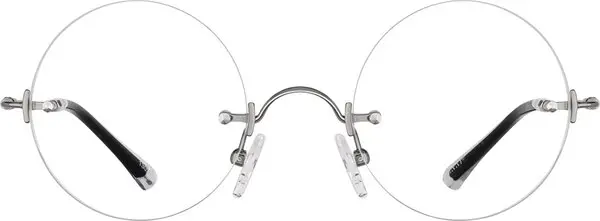 Zenni Round Rimless Titanium Frame Eyeglasses