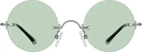 Zenni Round Rimless Titanium Frame Eyeglasses
