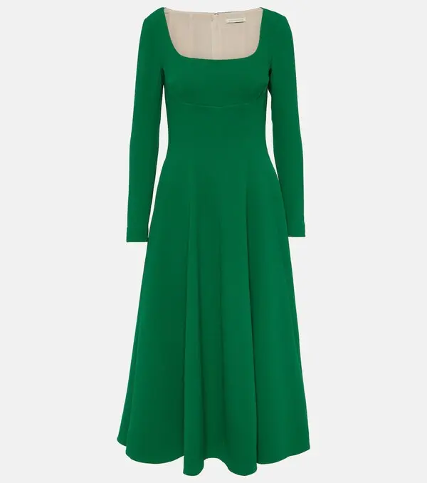 chinese dress ladies Rove Linen-Cotton Midi Dress - Crossover Back-Ties main image 0
