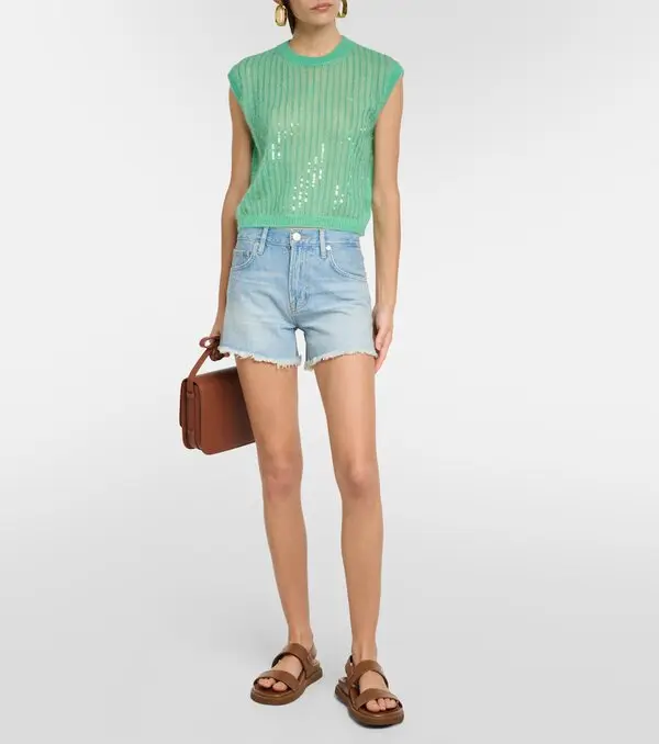 FRAME Le Super High Denim Shorts