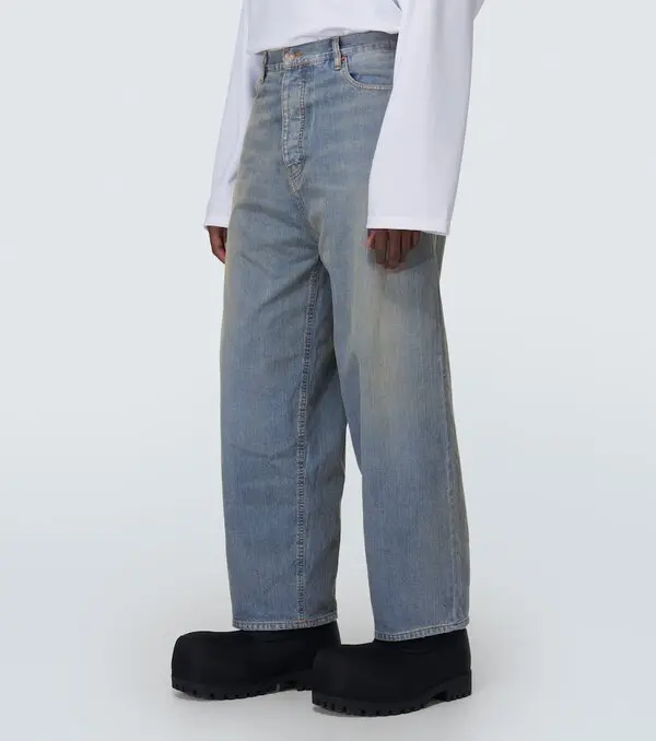 Balenciaga Wide-leg Jeans - Blue