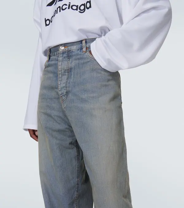 Balenciaga Wide-leg Jeans - Blue