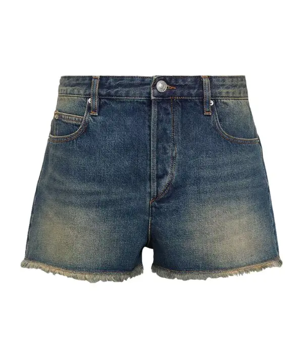 Isabel Marant Étoile Lesia Mid-rise Denim Shorts - Blue