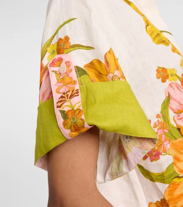 ALEMAIS Alémais Silas Printed Linen Shirt