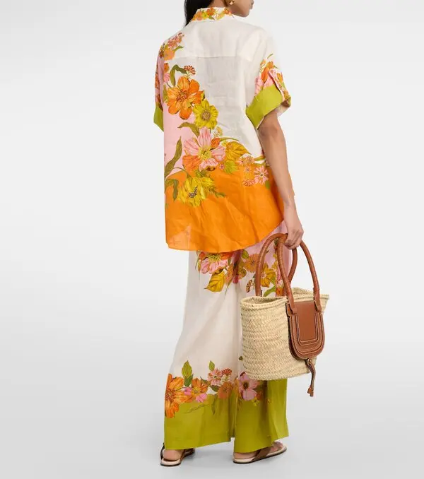 ALEMAIS Alémais Silas Printed Linen Shirt