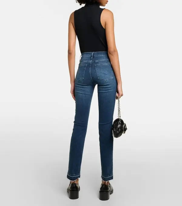 FRAME Le High Straight Long Jeans
