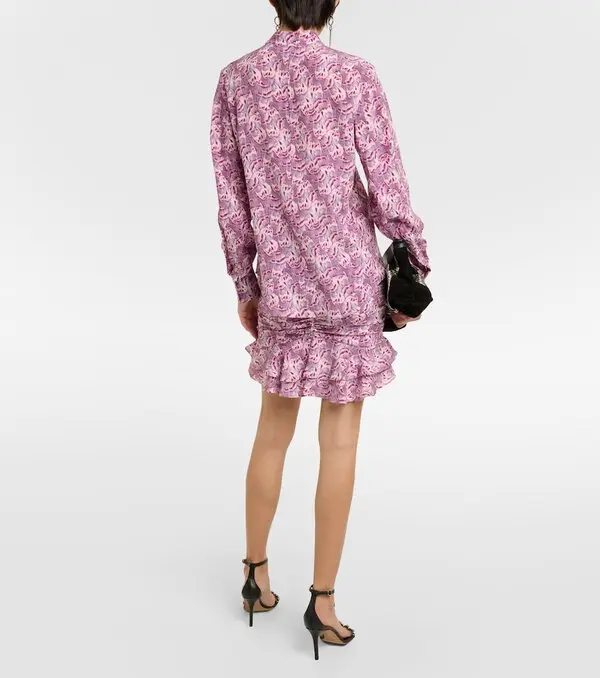 Isabel Marant Étoile Ilda Printed Silk-blend Blouse - Multicoloured