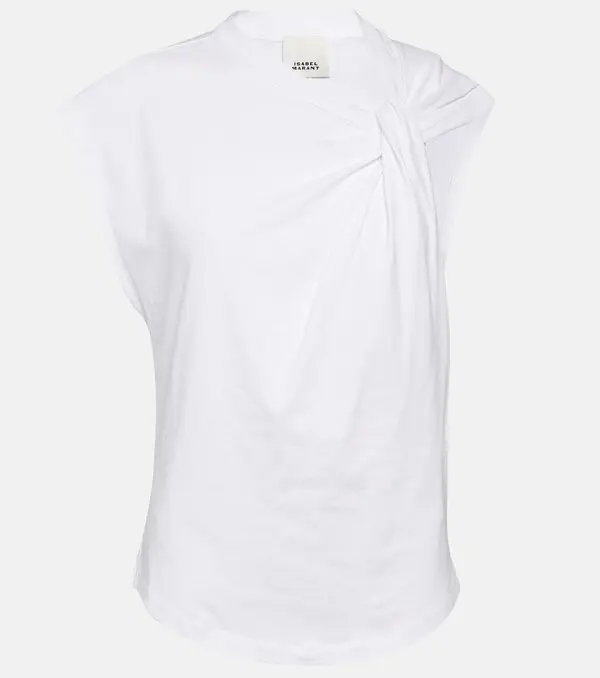 Isabel Marant Étoile Nayda Cotton Jersey T-shirt - White