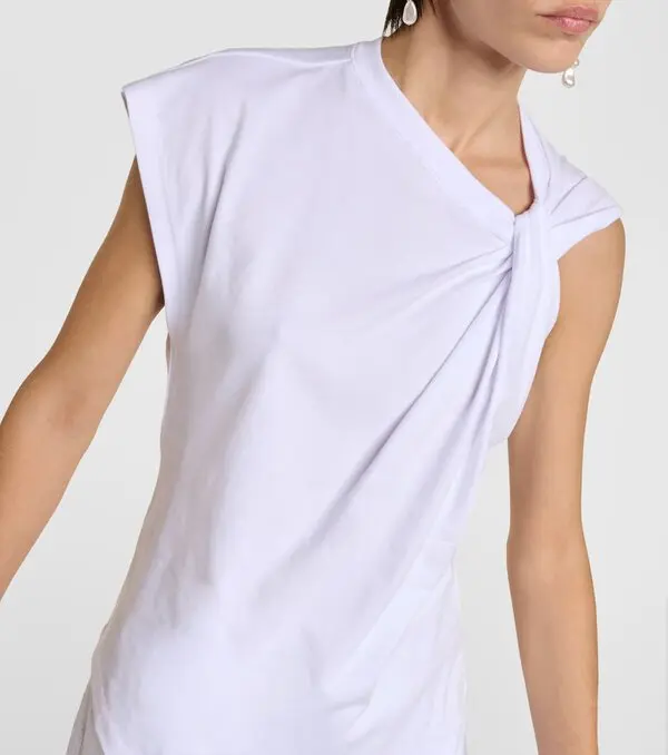 Isabel Marant Étoile Nayda Cotton Jersey T-shirt - White