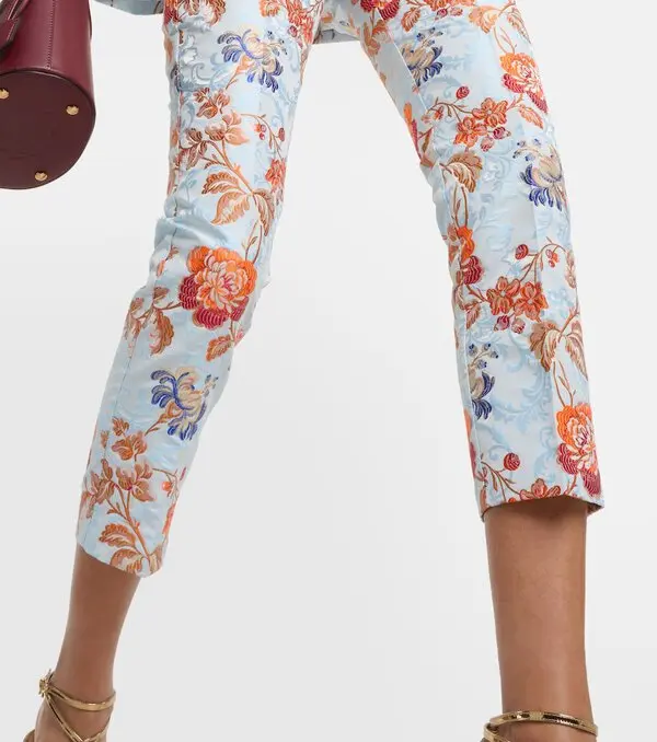 Etro Floral Jacquard Pants