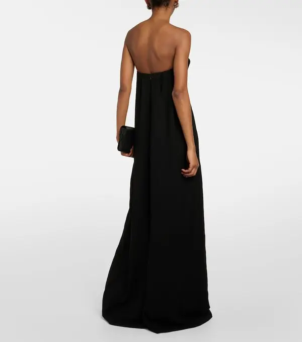 MONOT Mônot Strapless Crêpe Jumpsuit