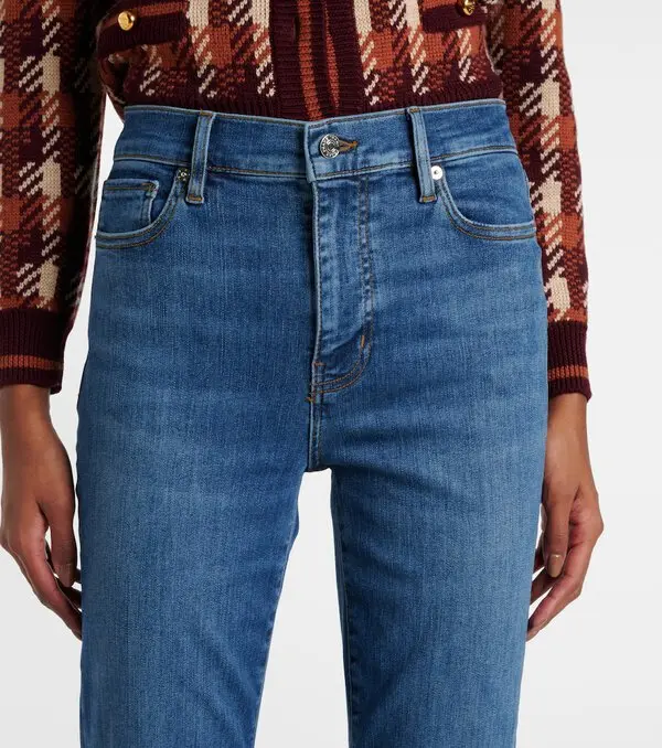FRAME Le High Flare Jeans In Obsidian - Blue