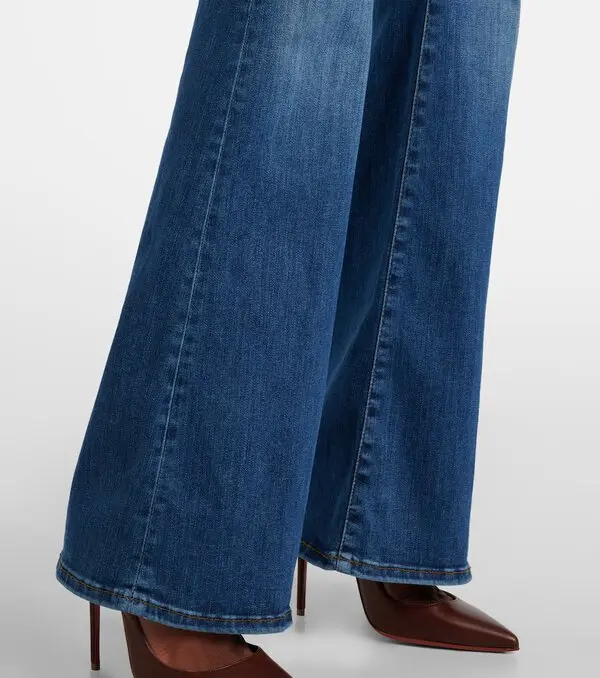 FRAME Le High Flare Jeans In Obsidian - Blue