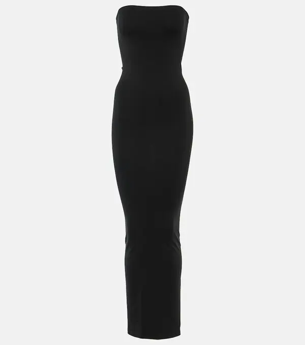 Wolford Fatal Strapless Jersey Maxi Dress
