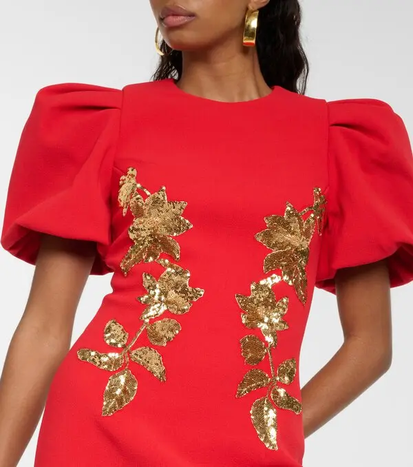 Rebecca Vallance Versailles Sequin Crêpe Midi Dress