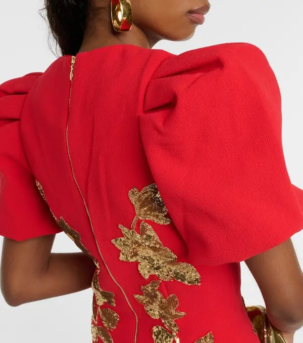 Rebecca Vallance Versailles Sequin Crêpe Midi Dress