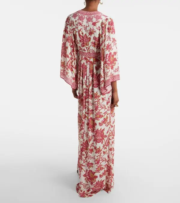 Etro Printed Maxi Dress - White