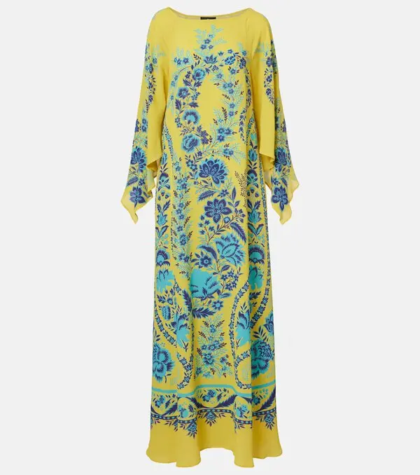 Etro Floral Maxi Dress - Yellow