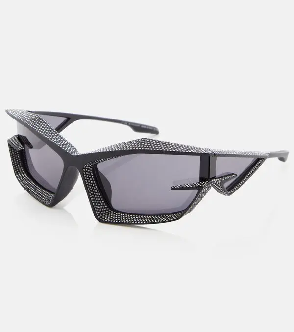 Givenchy Giv Cut Embellished Cat-eye Sunglasses