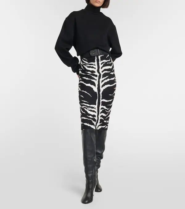Alaïa Wool-blend Turtleneck Sweater