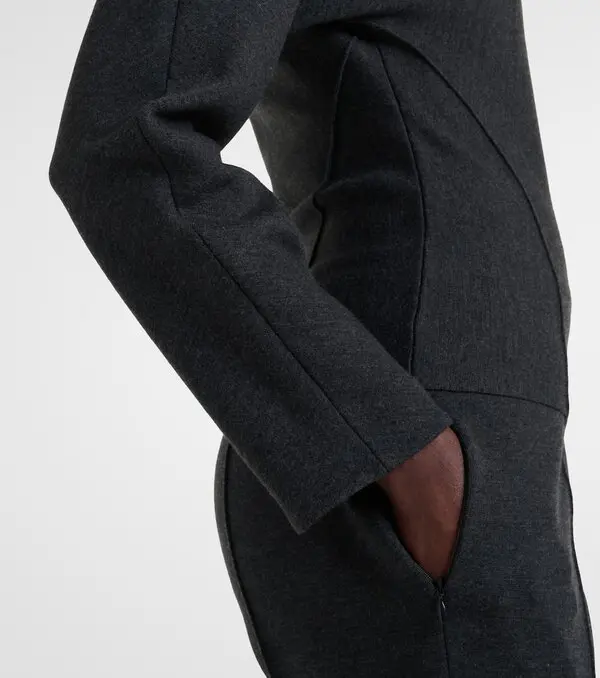 Alaïa Wool-blend Turtleneck Sweater - Grey