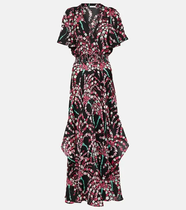 Poupette St Barth Mabelle Printed Maxi Dress - Black