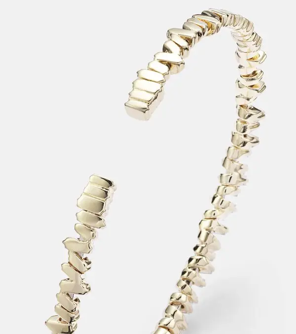 SUZANNE KALAN 18kt Yellow Diamond Bangle - Gold