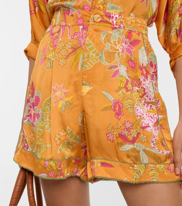 Poupette St Barth Isabelle Floral High-rise Shorts