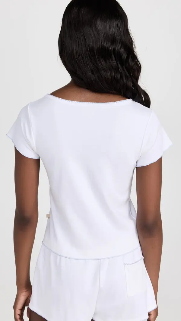 Morgan Lane Baby Jean Tee - Chalk