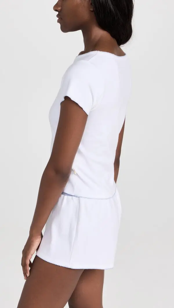 Morgan Lane Baby Jean Tee - Chalk