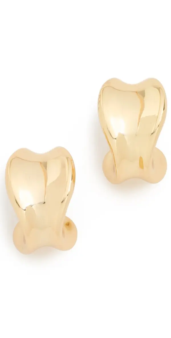 Jenny Bird Chunky Doune Hoop Earrings - High Polish Gold
