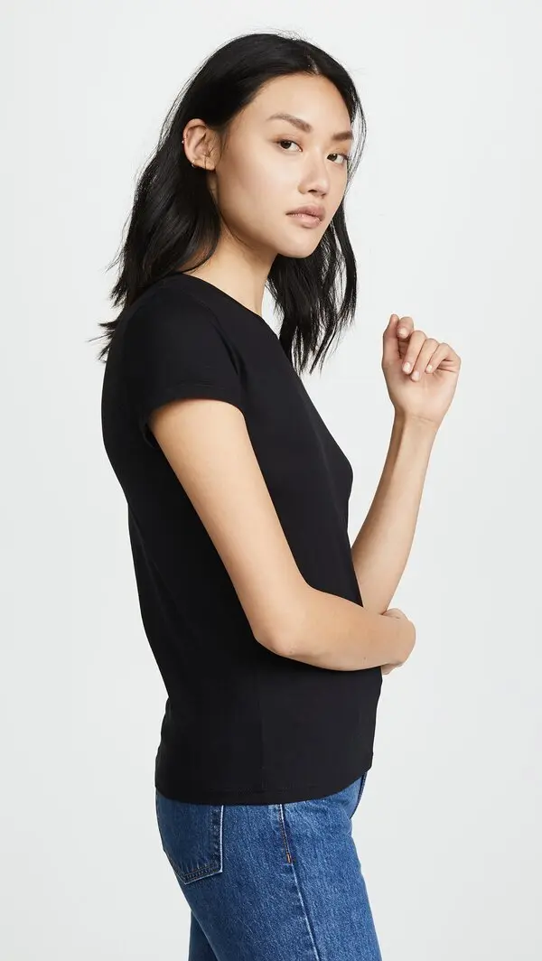 Vince Essential Crew Tee - Black