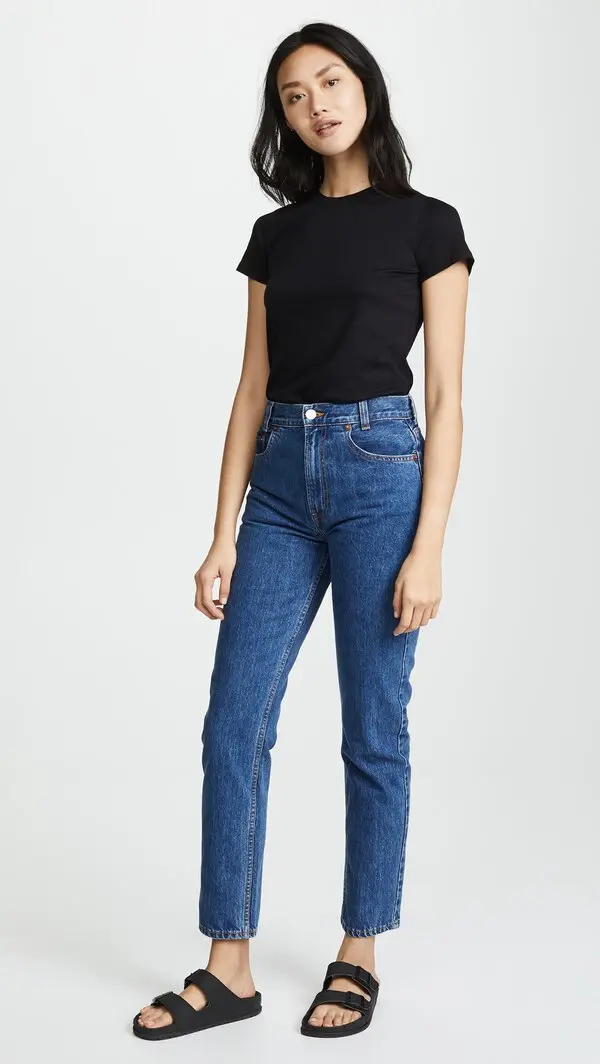 Vince Essential Crew Tee - Black