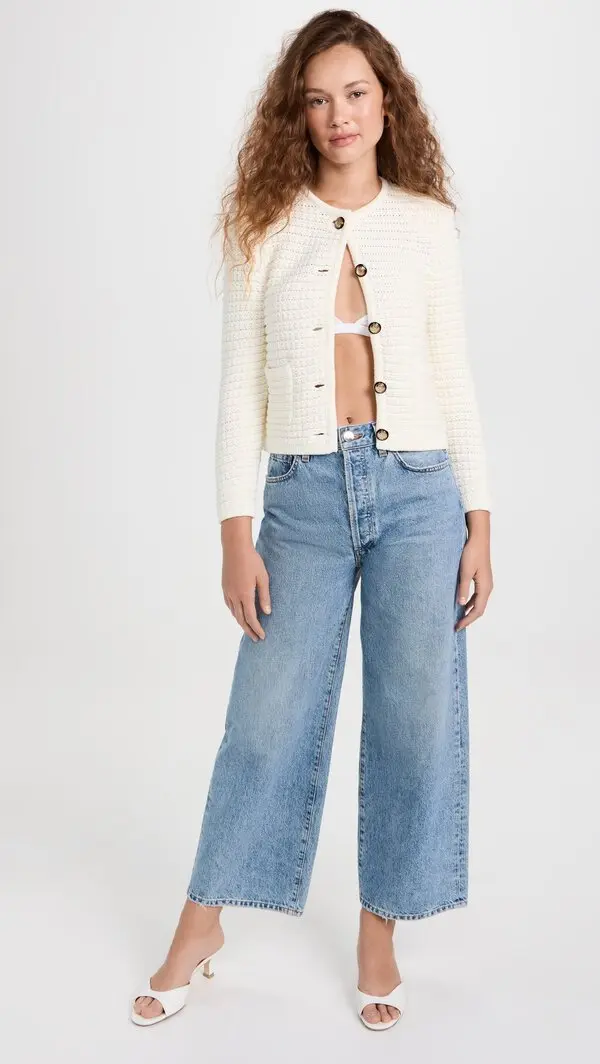 Ba&sh Gaspard Cardigan - Ecru