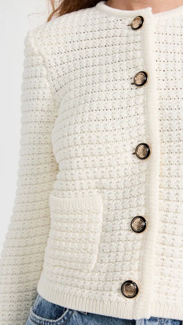 Ba&sh Gaspard Cardigan - Ecru