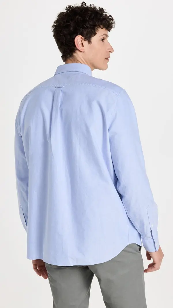Lacoste Regular Fit Oxford Cotton Shirt - Blue