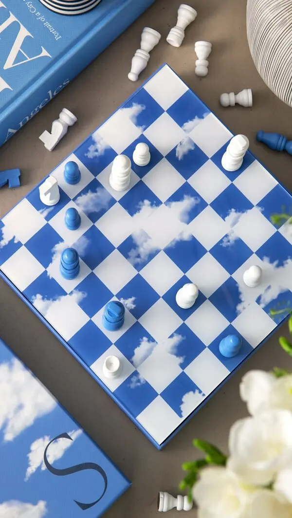PRINTWORKS The Art Of Chess Clouds Blue