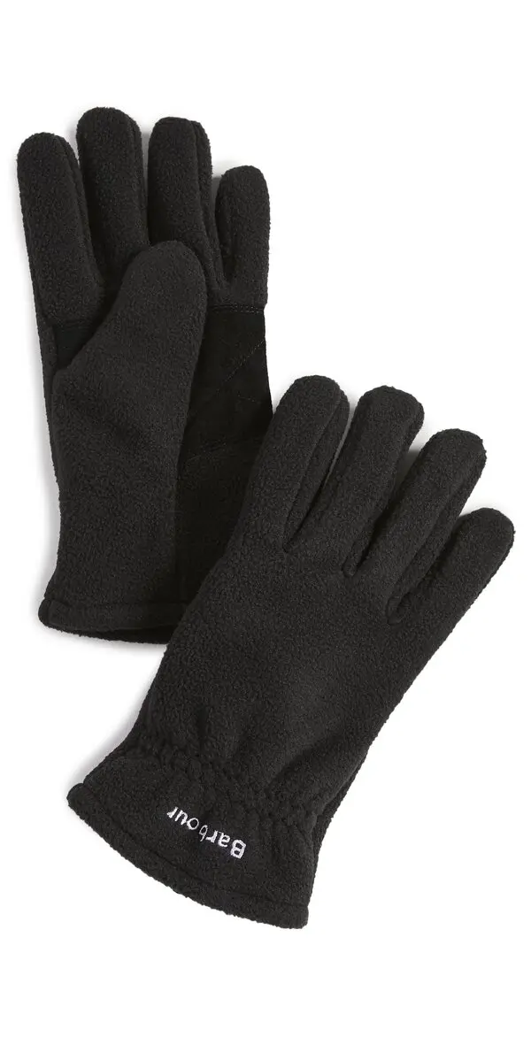Barbour Coalford Fleece Gloves - Black