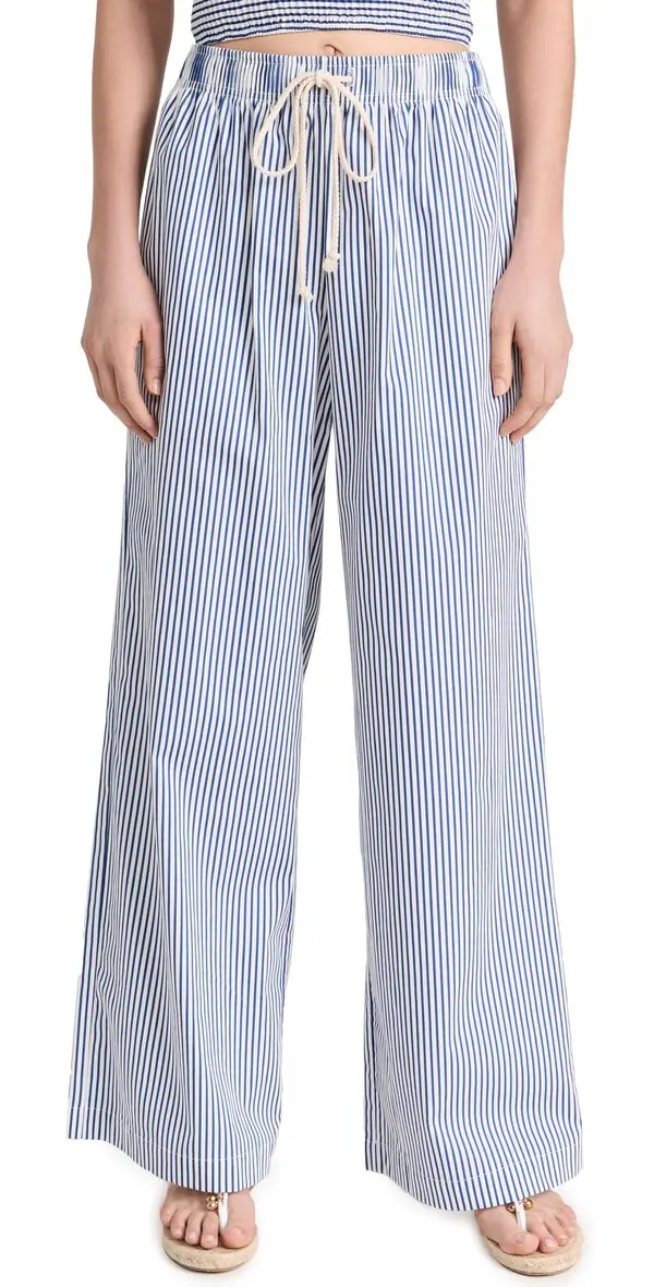 Donni. Striped Poplin Pants