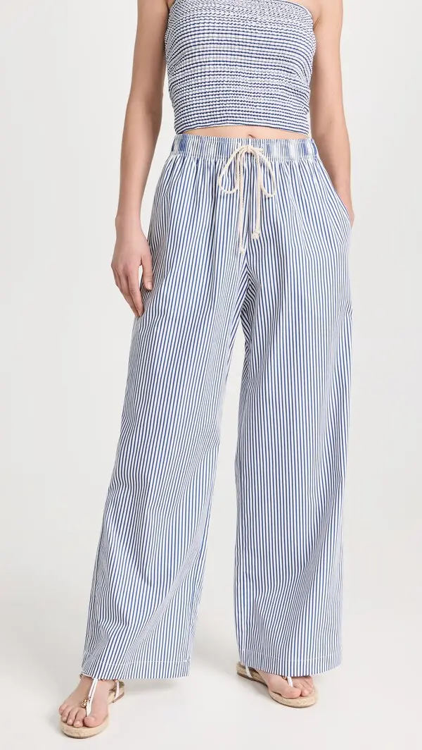 Donni. Striped Poplin Pants