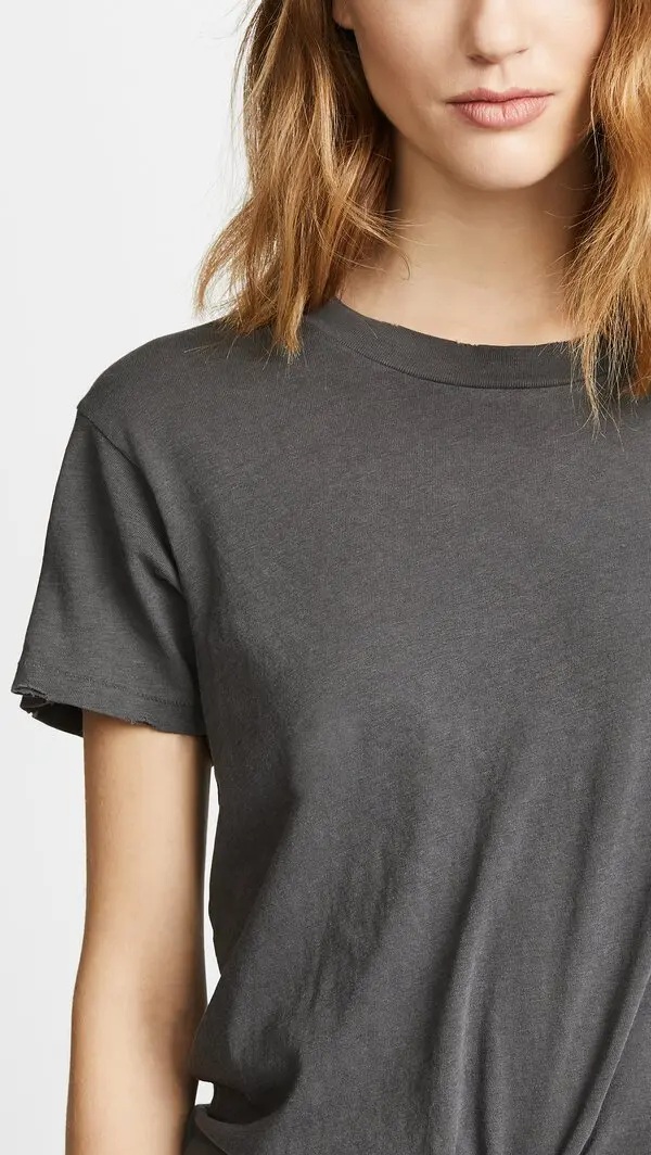 The Great. The Slim Tee - Washed Black